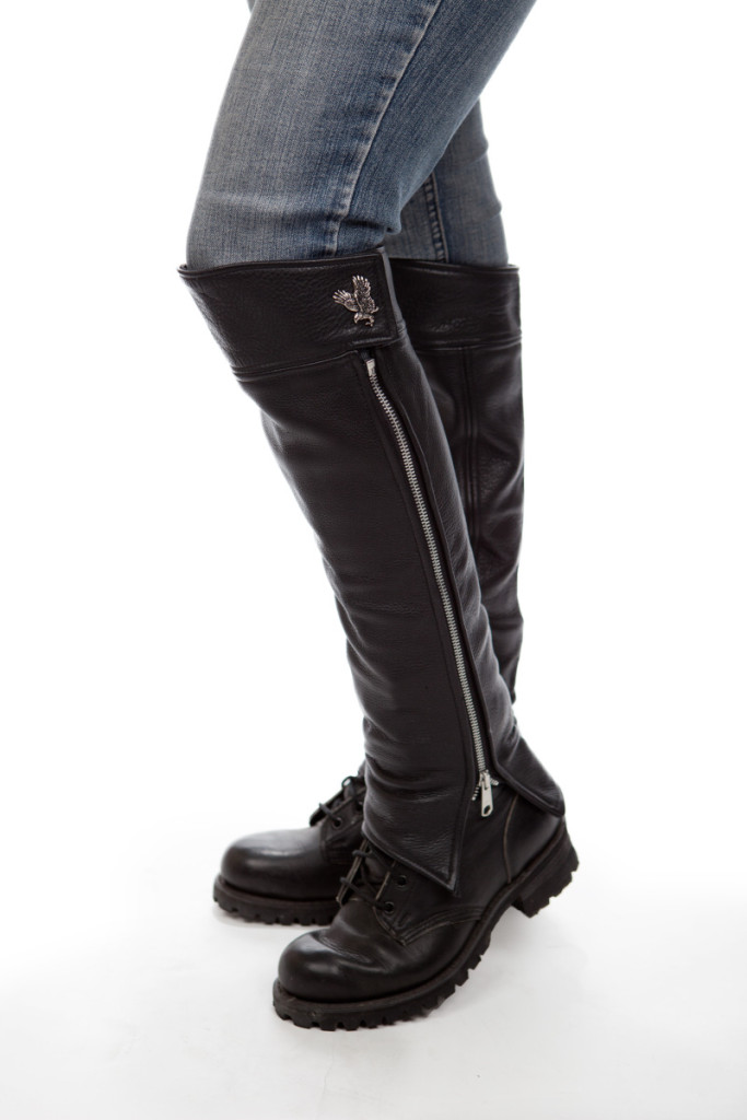 Leather & Lace Thigh High Half Chaps | Lissa Hill Leather